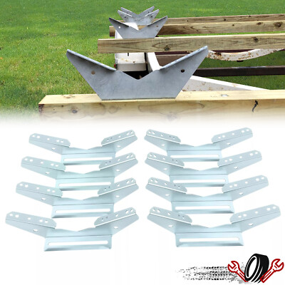 (8) Pontoon V Wing Brackets Bunk Bolster Boat Pontoon Trailer Wing ...