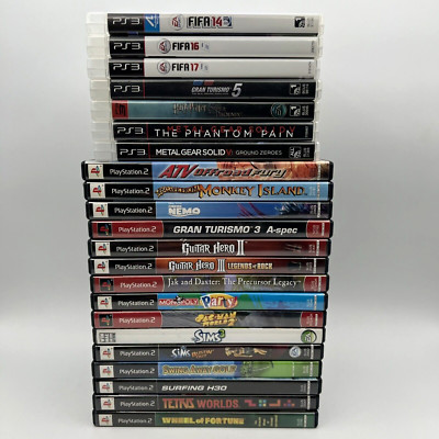 Lot of 22 PS2 & PS3 Playstation Game Cases & Manuals ONLY NO GAMES or ...