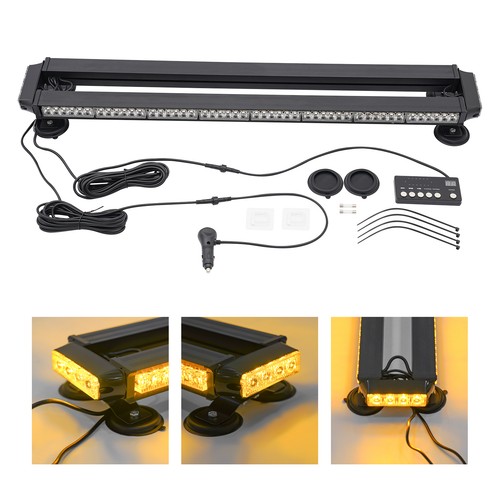 37" 104 LED Amber Strobe Light Bar, Emergency Strobe Flash Light Bar Warning | eBay