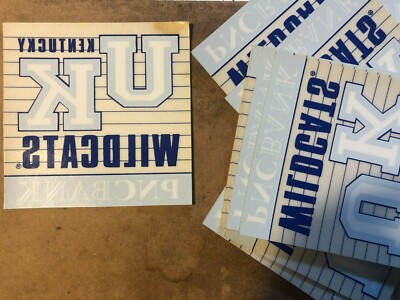 Kentucky Wildcats 5 CLINGS "UK" 5" Static Window Cling College | eBay