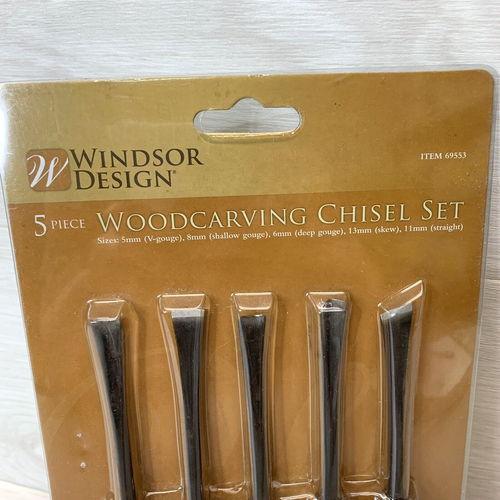 Windsor Design Wood Carving Chisels Set Kit 5 pcs NEW | eBay