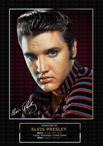ELVIS PRESLEY - 1950's - SIGNED ORIGINAL A4 PHOTO PRINT MEMORABILIA | eBay