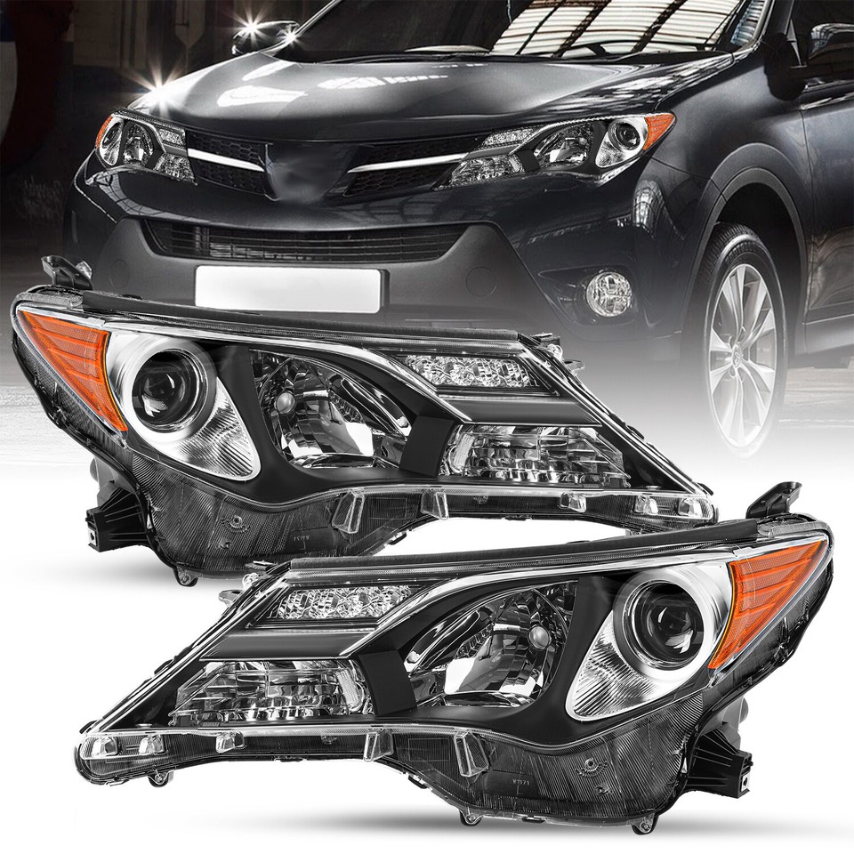 For 2013-2015 Toyota RAV4 RAV-4 Headlights Headlamps Set | eBay