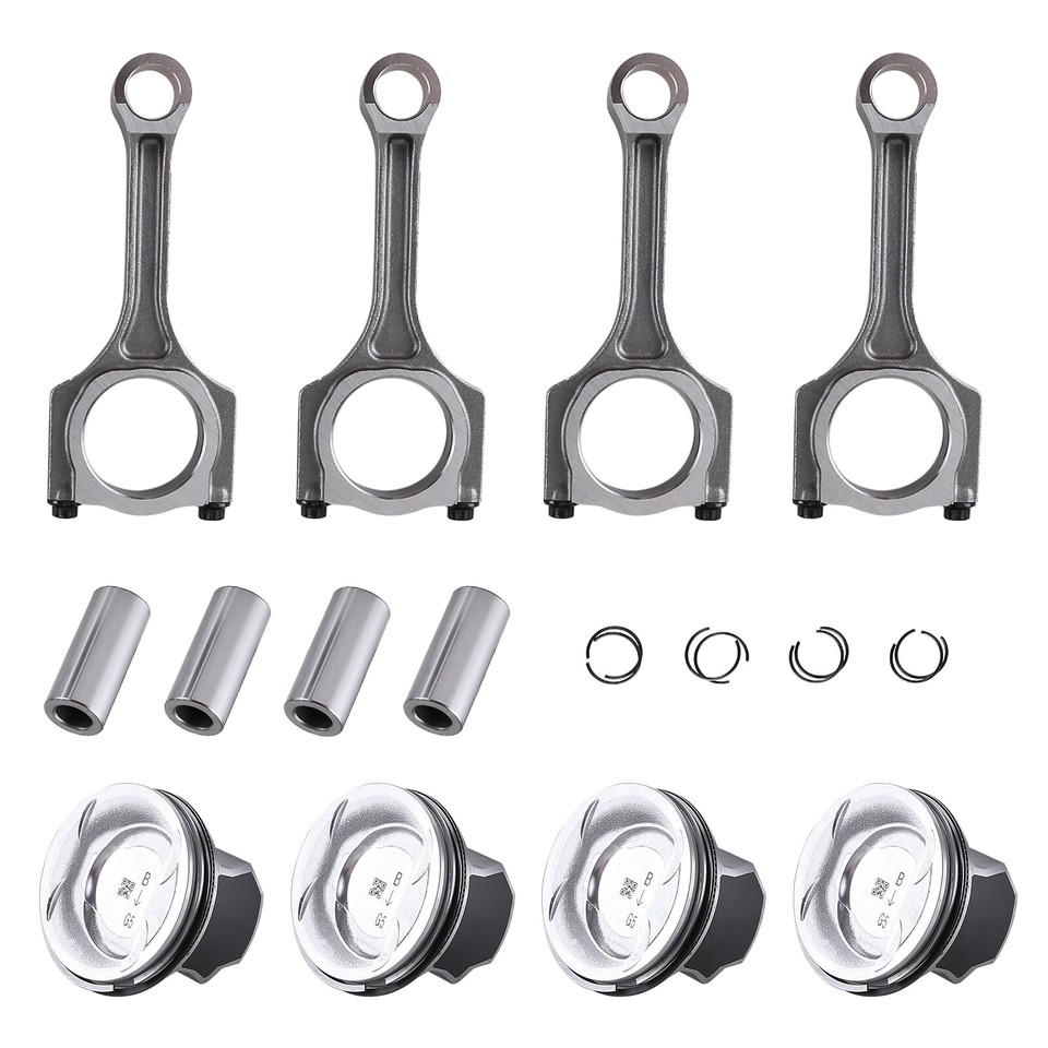 4 Set Connecting Rod Piston Fit for 11-19 Hyundai Sonata Kia Sorento ...
