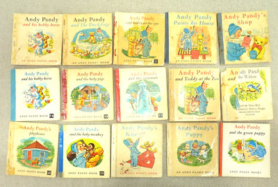 ANDY PANDY collection of 15 books Maria Bird & Matvyn Wright 1950s ...