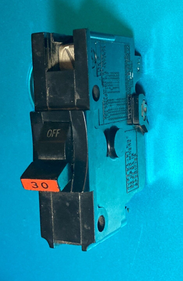 FPE FEDERAL PACIFIC NA130 30 Amp 1 Pole Stab-Lok Type NA RED HANDLE ...