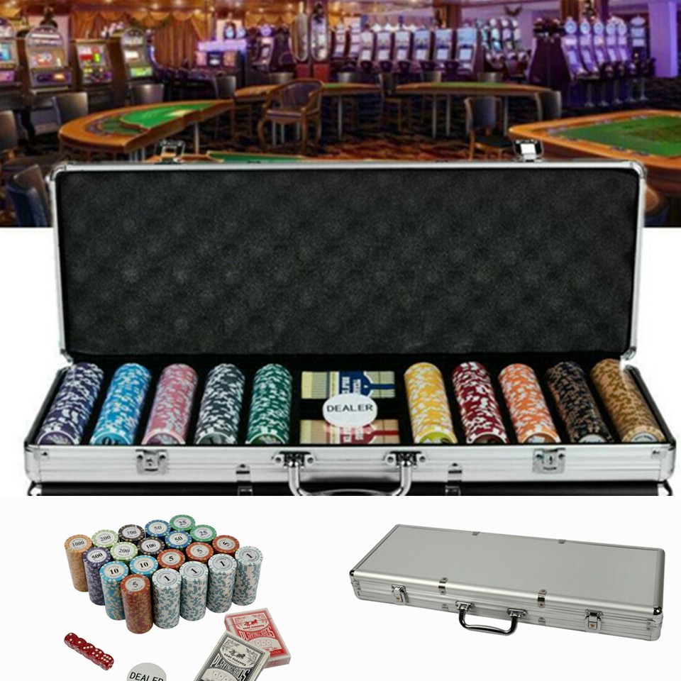 14 Gram Clay Poker Chip Set 500 Pieces Claytec Style Chips with ...