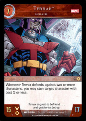 VS System: Terrax, Herald [Played] Marvel Coming of Galactus TCG CCG ...