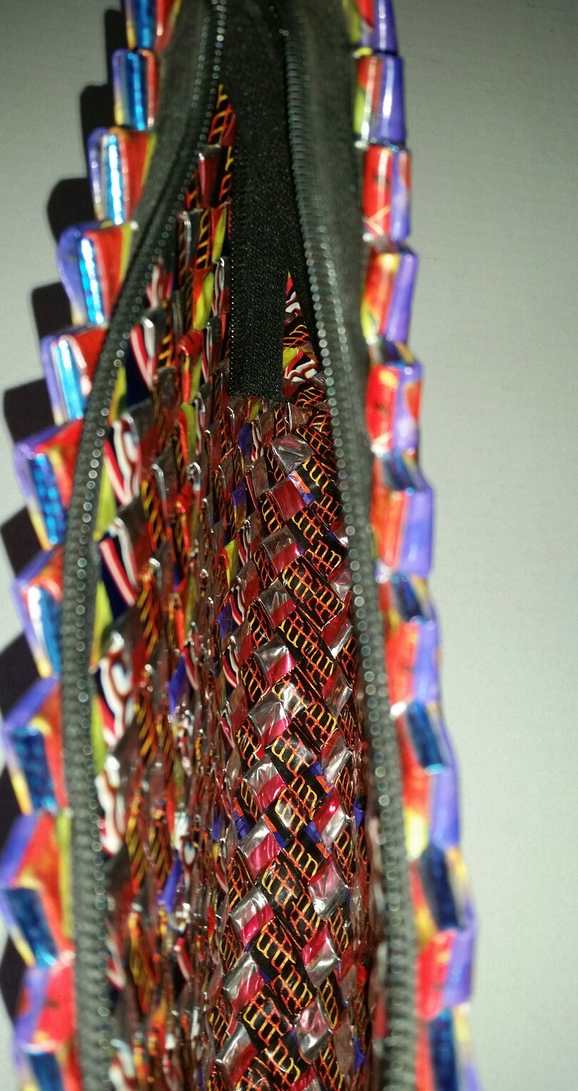 One of a Kind Prison Art Handmade Purse Handbag Zipper Closure | eBay