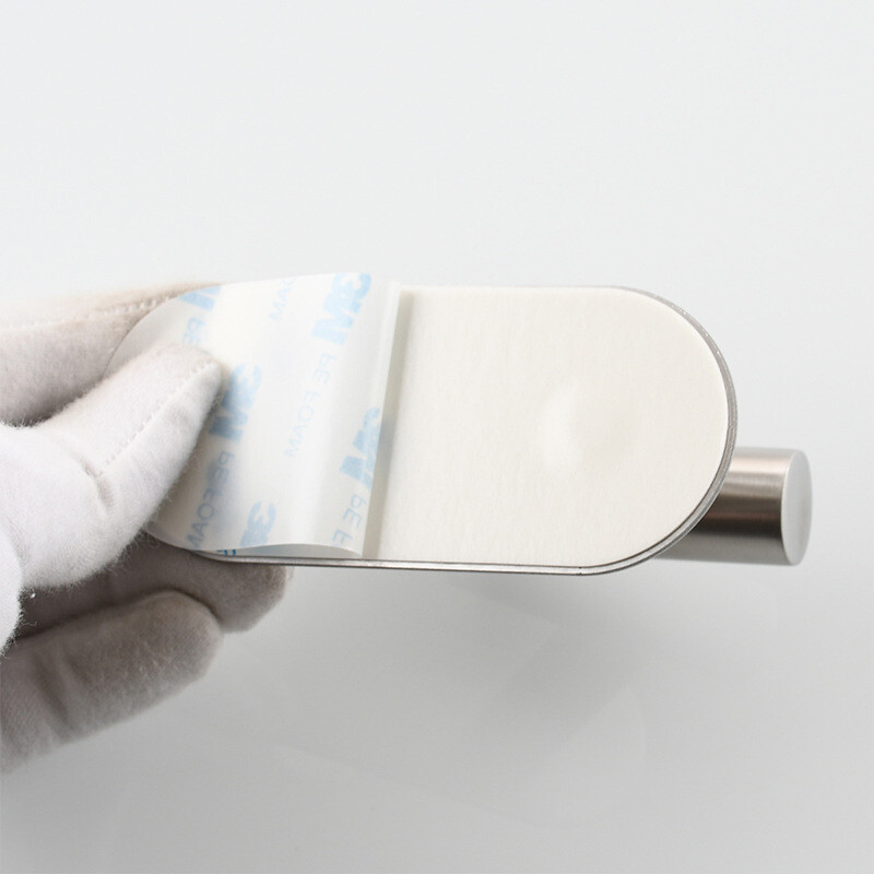 Stainless Steel Family Robe Hanging Hooks Hats Bag Key Adhesive Wall ...