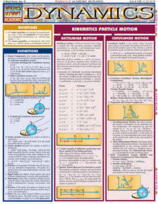 Dynamics (Quickstudy: Academic) - Cards By BarCharts, Inc - VERY GOOD ...