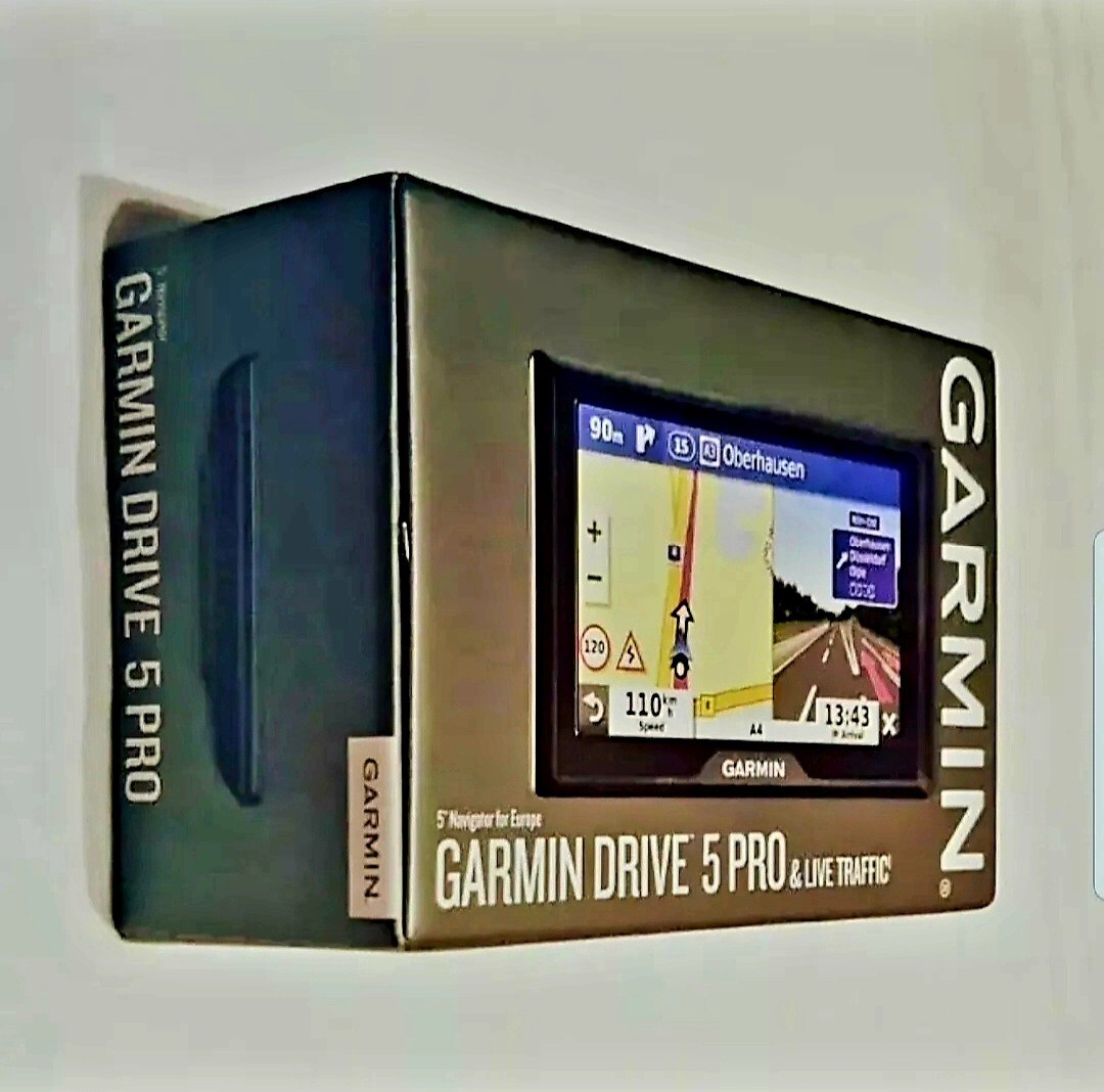Garmin Drive 5 Pro & Live Traffic | Black | GPS & Sat Nav Devices ...