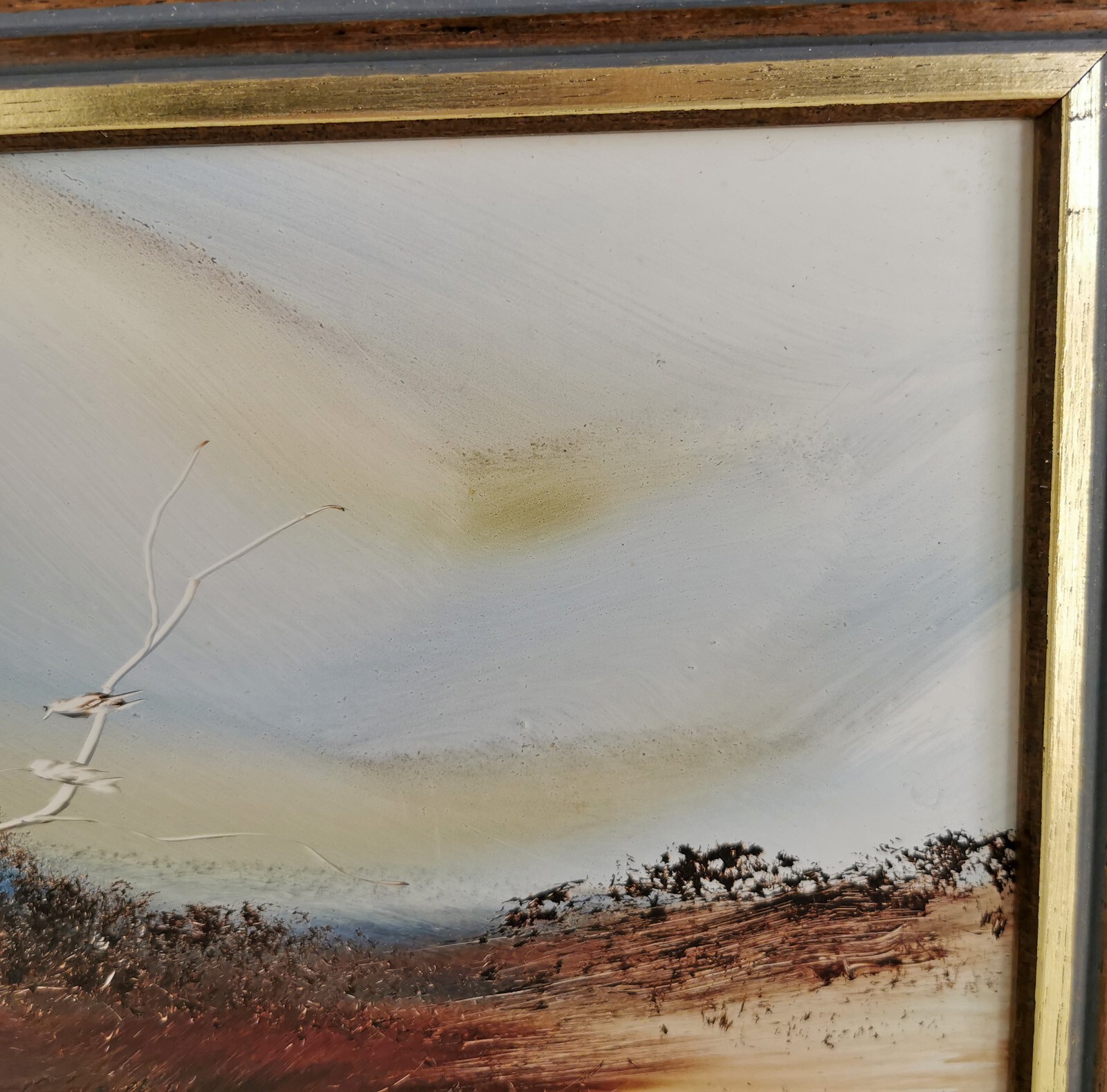 Original Framed Painting by Jim Croft, Australian Landscape "Dry Creek ...