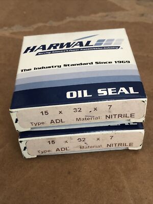 2- HARWAL TC 15x32x7-ADL Metric Oil Seal | eBay