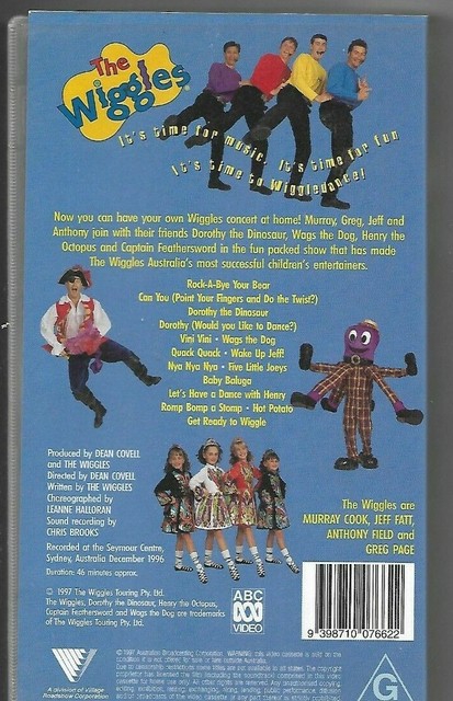 The Wiggles Wiggledance Live Concert ABC VHS PAL Video Tape 1990s Kids ...