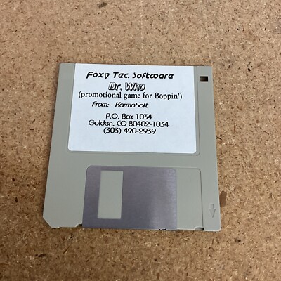 Foxy Tec. Software Dr. Who Promotional Game Karmasoft Amiga | eBay