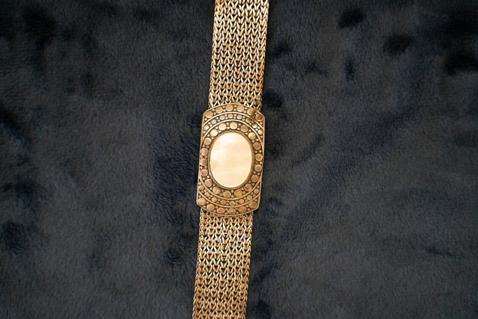 John Hardy VINTAGE bracelet MESH SIGNED Sterling Silver 925 Mother Of ...