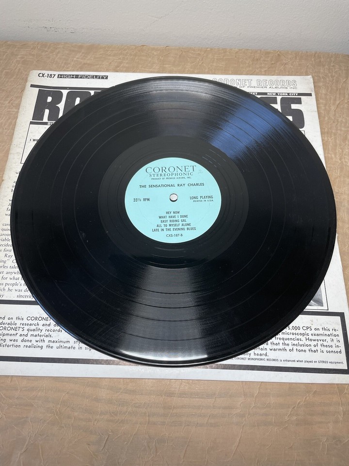 Ray Charles The Sensational Ray Charles Coronet Records Vinyl LP | eBay