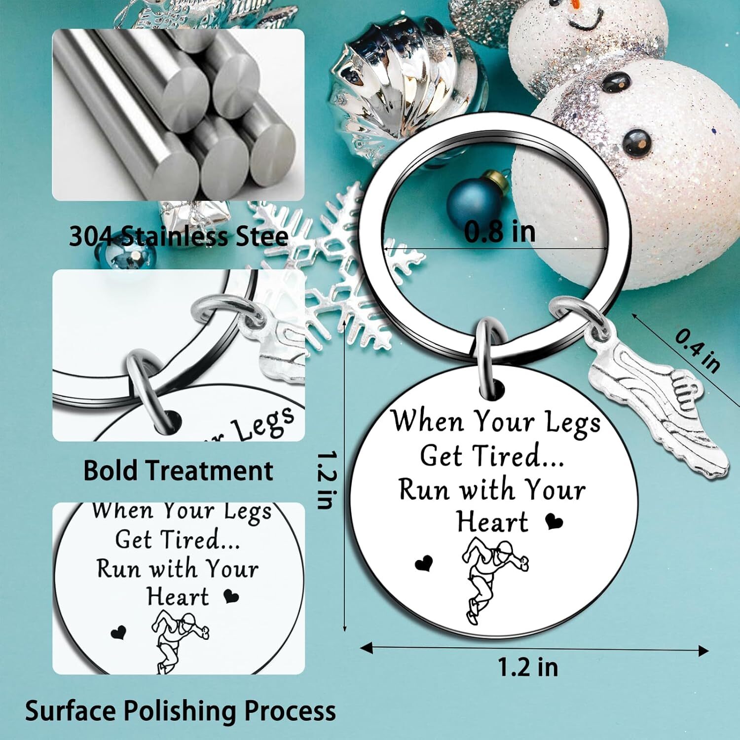 Track and Field Gifts for Runners Men Women Running Keychain ...