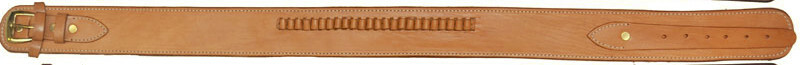 Western Genuine Leather 22 cal Cartridge Belt Natural 2-1/2" Wide Gun ...