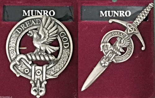 Munro Scottish Clan Crest Pewter Badge or Kilt Pin | eBay