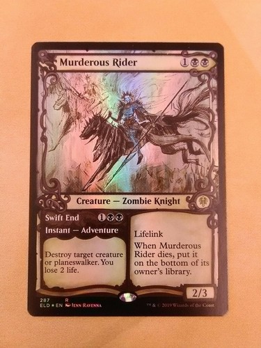 Foil Showcase - Murderous Rider - MTG Thorne of Eldraine - LP !! | eBay