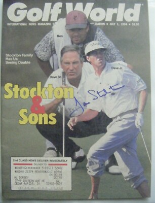 DAVE STOCKTON signed 1994 GOLF WORLD magazine AUTO Autographed USC ...