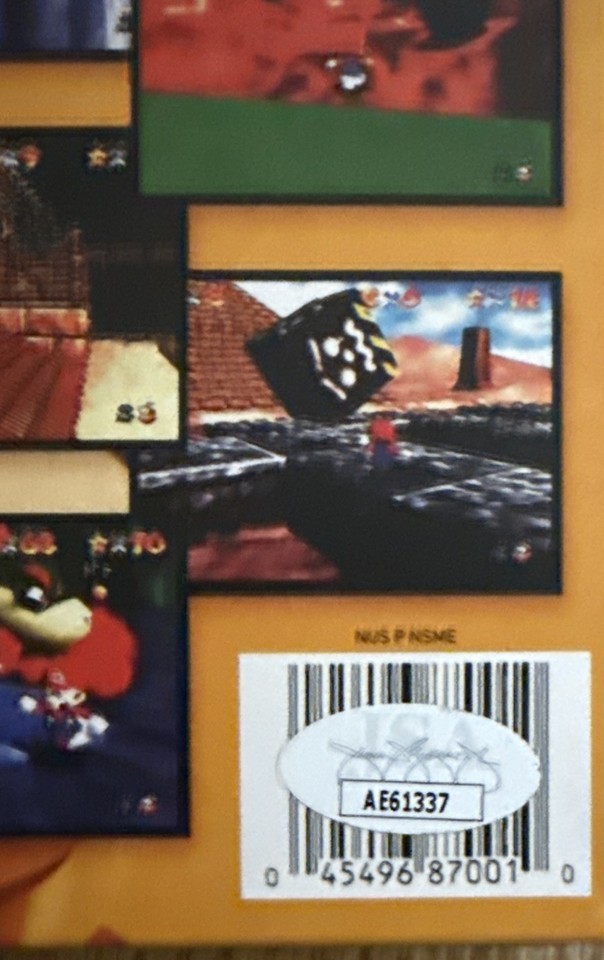 Charles Martinet Signed Super Mario 64 Nintendo JSA Coa Autographed ...