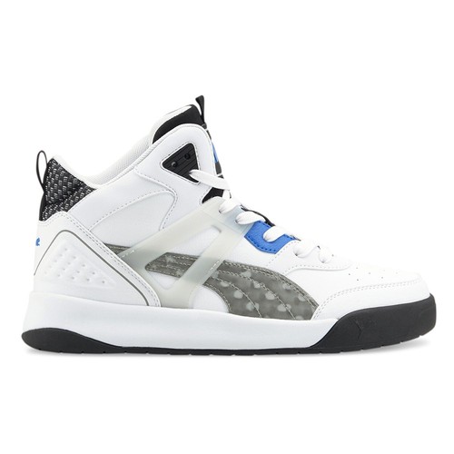 PUMA Backcourt Mid Retro Basketball Mens White Sneakers Athletic Shoes ...