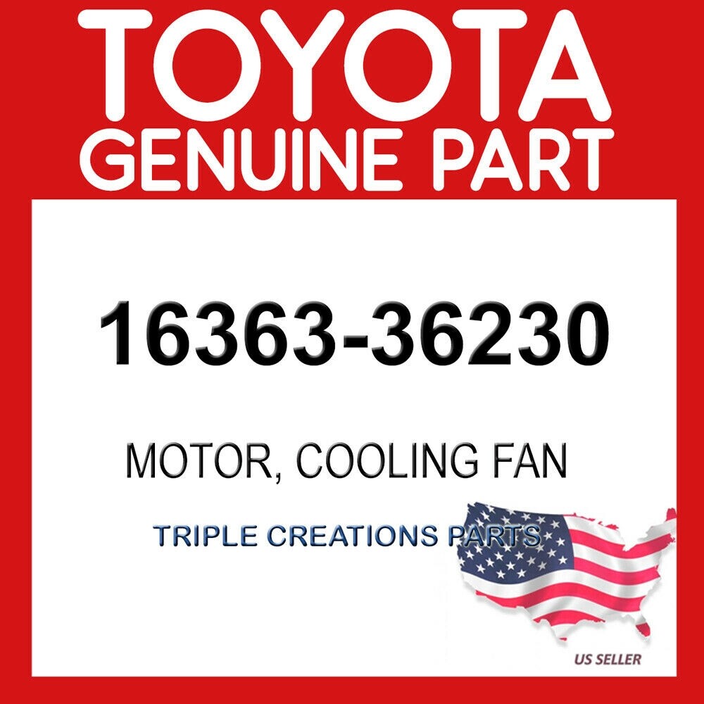Toyota Genuine 1636336230 Motor Cooling Fan 16363-36230 OEM | eBay