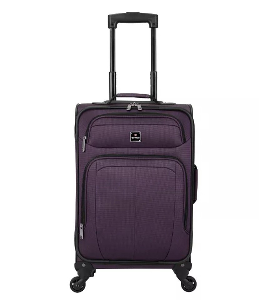 Tag Bristol 5 Piece Softside Side Carry Handle Luggage Set Plum NWT | eBay