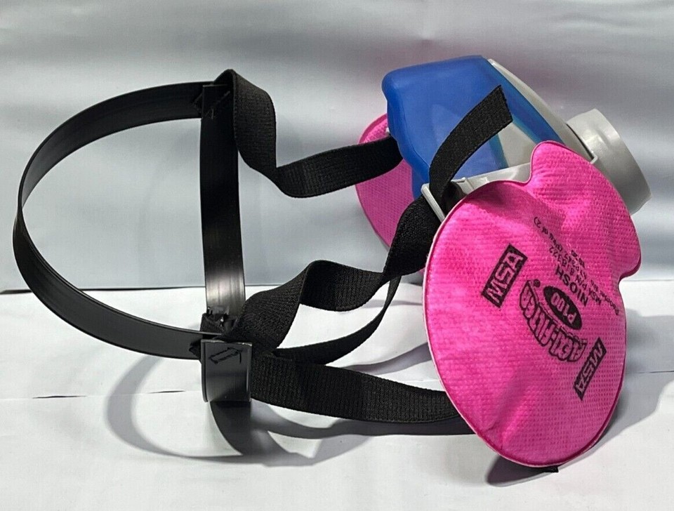 MSA HALF FACE WELDING PAINTING CONSTRUCTION DUST P100 RESPIRATOR ...