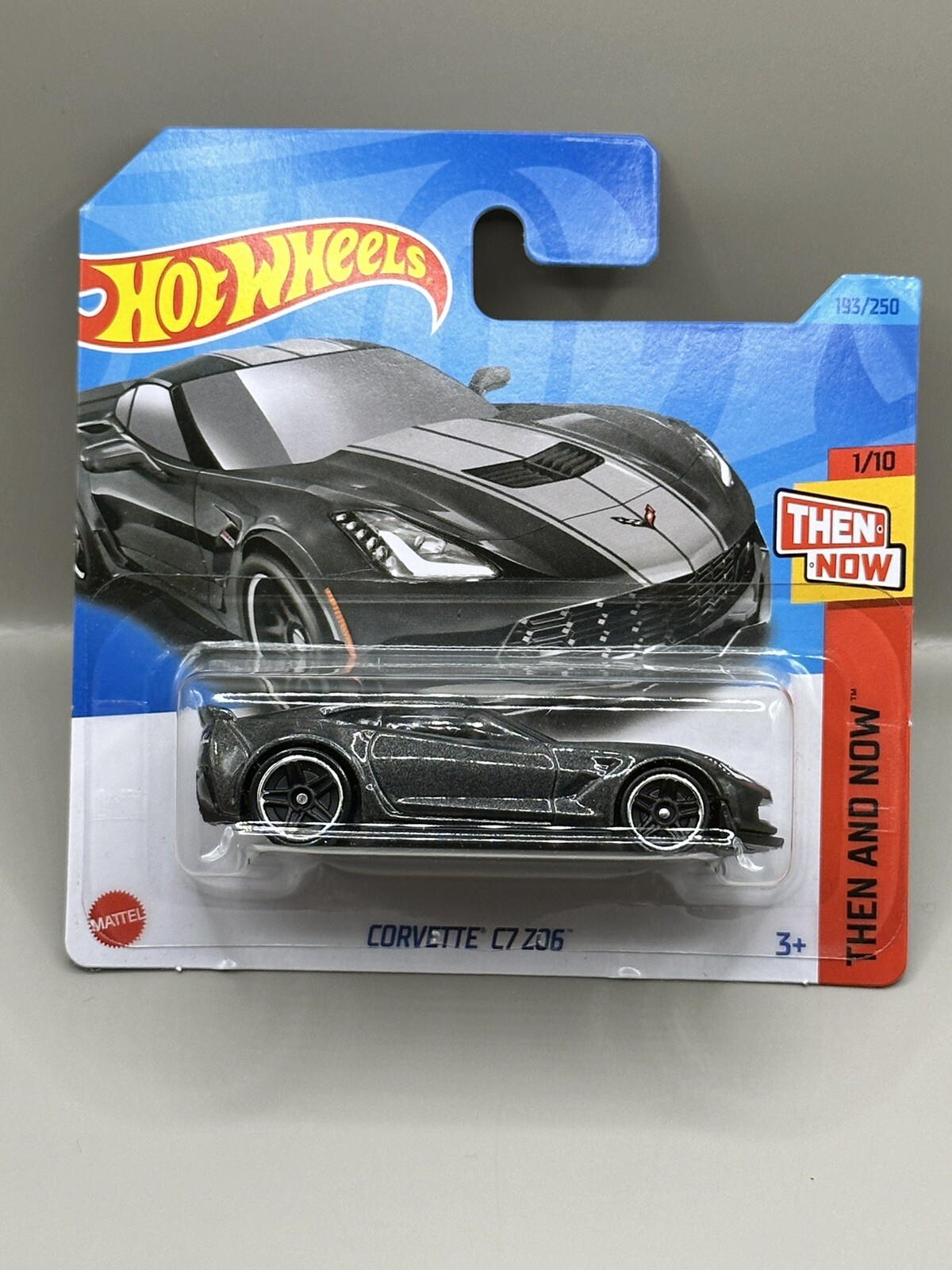 Hot Wheels Chevy Corvette C7 Z05 1/10 Then & Now Short Card 193/250 NEW ...
