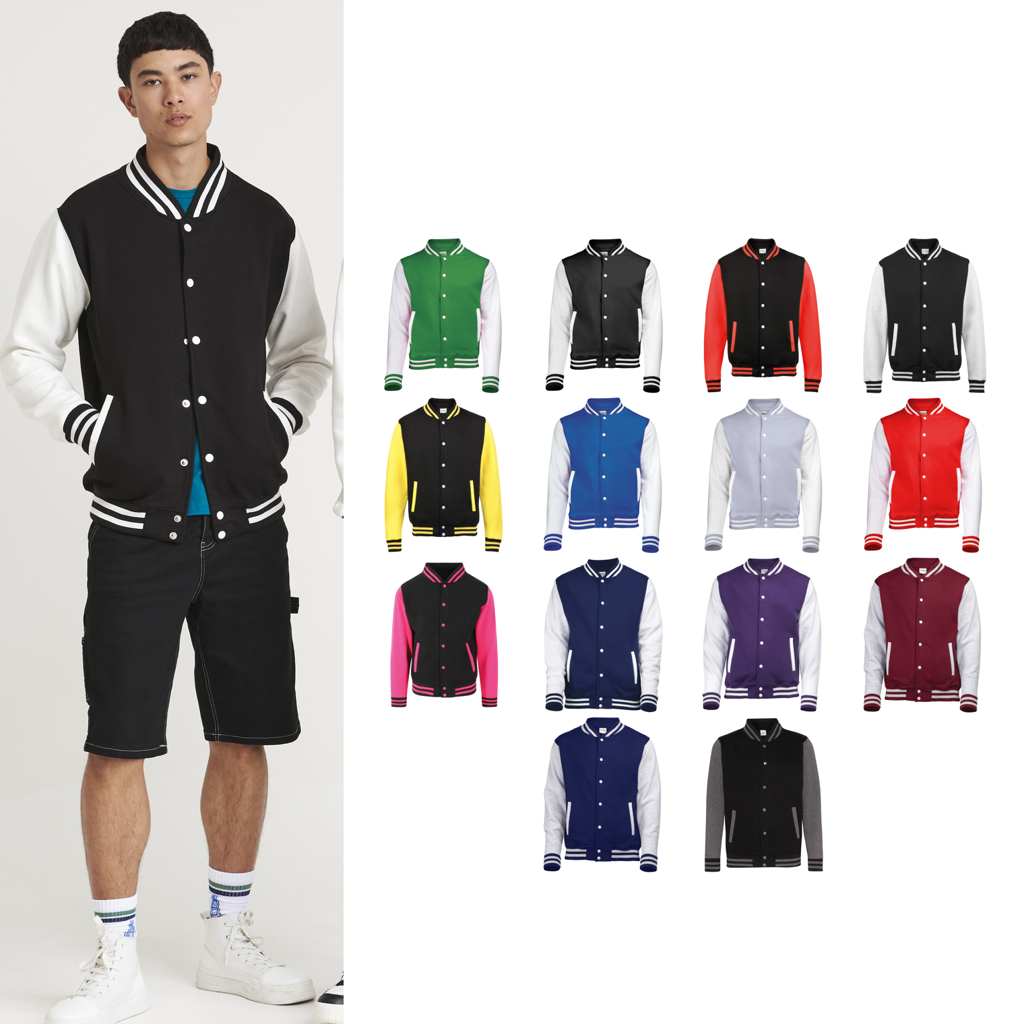 AWDis Just Hoods Uni Jacke JH043 - Amerikanisch Inspiriert Hochschule ...