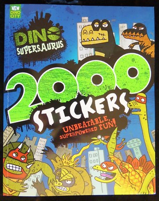 Dino Supersaurus Dinosaur 2000 Sticker Superpower Puzzle/Coloring Book ...