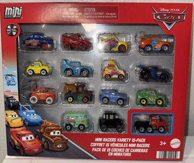 Disney Pixar Cars Mini Racers 15 Pack Jocko Flocko Mack Lizzie Chick ...
