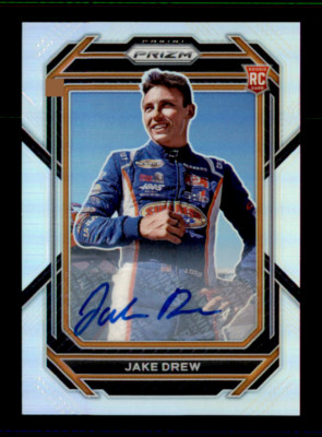 2023 PANINI PRIZM RACING - SILVER PRIZM AUTOGRAPH - JAKE DREW RC - CARD ...