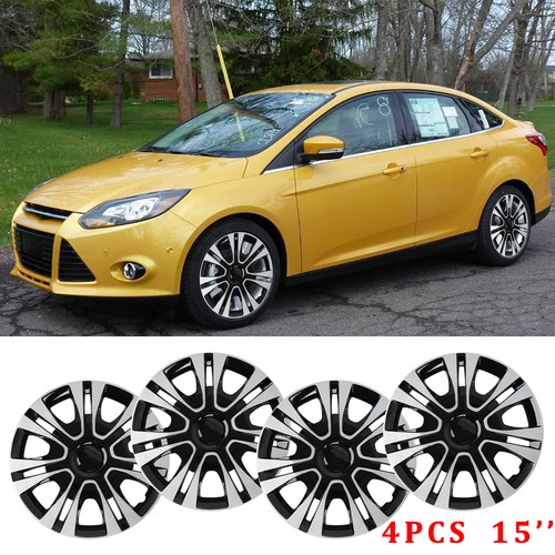 For Ford Focus 15" Set of 4 Wheel Covers Full Rim Snap On Hub Caps ...