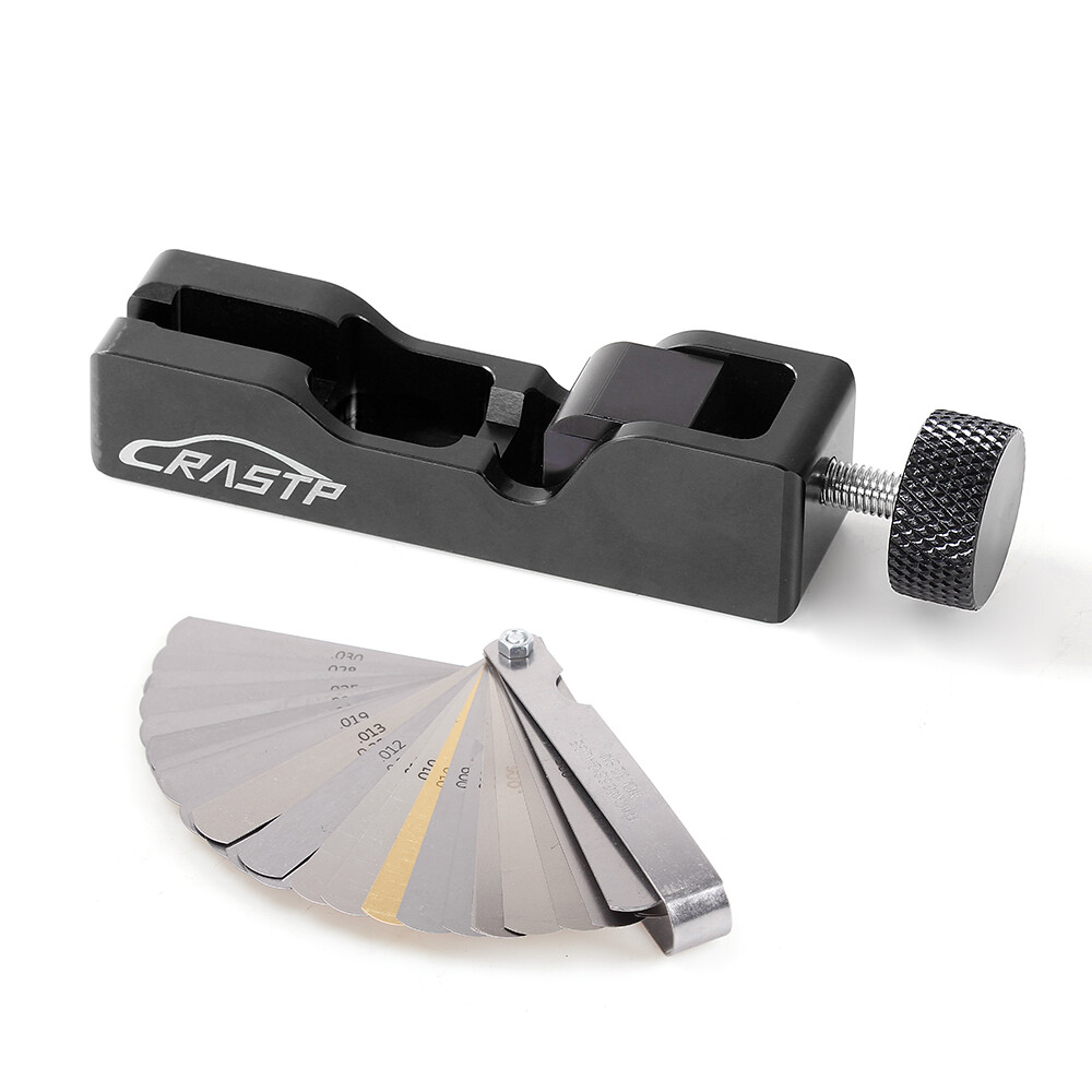 Spark Plug Gap Tool + 32 Blades Metric Feeler Gauge Gap Filler ...