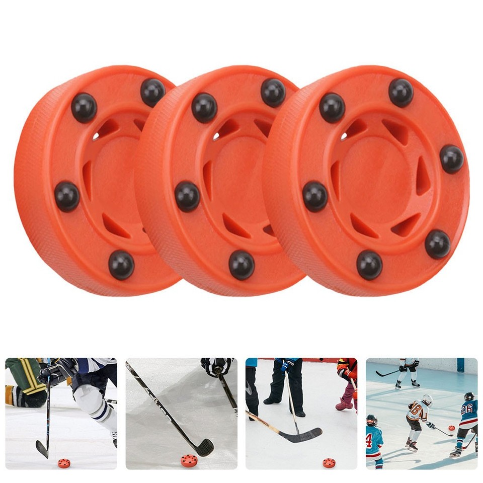 3 Pcs Hockey Ball for Practicing Street Pucks Synthetic | eBay Australia