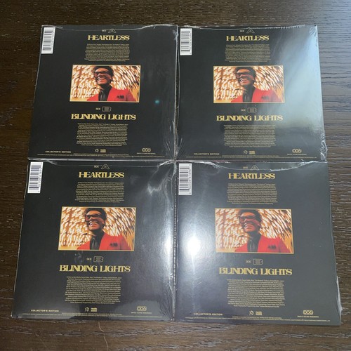 Lot of 4 The Weeknd Heartless Blinding Lights 7 inch Collector's 7 ...