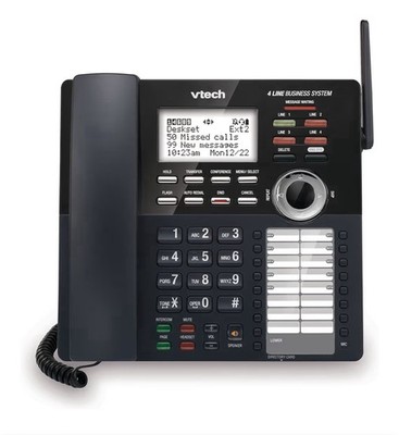 VTech AM18447 Main Console 4-Line Expandable Small Business Office ...