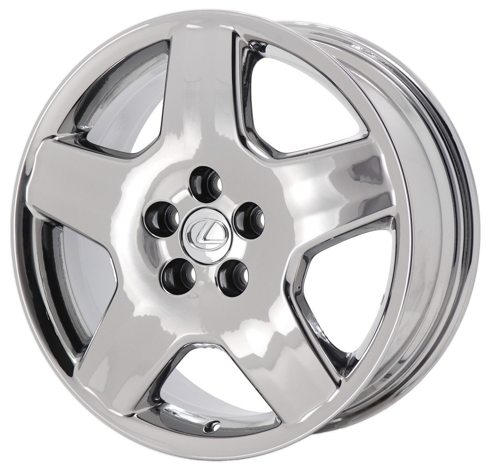 18" LEXUS LS430 PVD BRIGHT CHROME-C WHEELS RIMS FACTORY OEM 74179 2004 ...