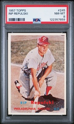 1957 TOPPS #245 RIP REPULSKI PSA 8 | eBay