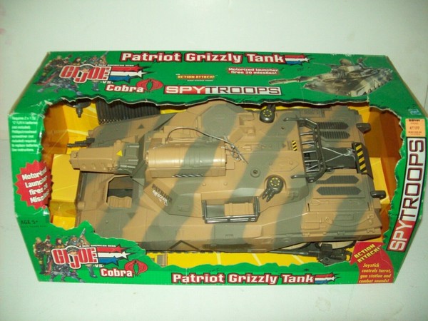 Large Gi Joe Patriot Grizzly Tank Cobra Spytroops Hasbro 2003 for sale ...