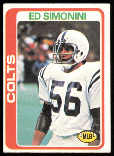 1978 Topps #325 Ed Simonini RC Baltimore Colts | eBay