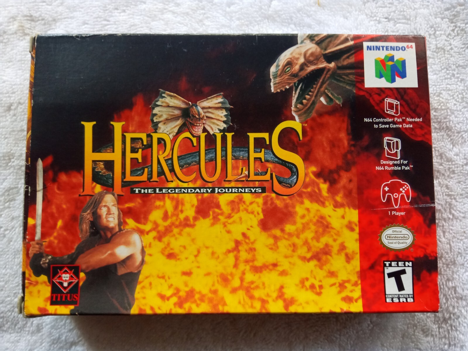 N64 Hercules The Legendary Journeys Blockbuster Exclusive Complete With ...