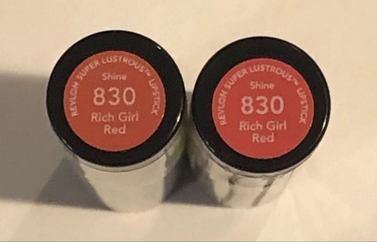 Revlon Super Lustrous Shine Lipstick Rich Girl Red