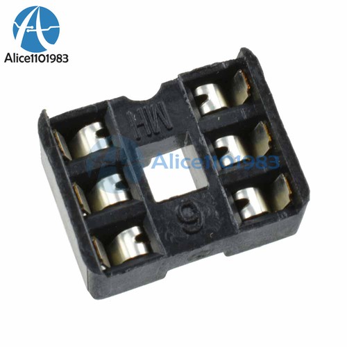 50PCS 6 Pin IC Socket Adaptor PCB Solder Type 6P DIP 6 Socket DIY | eBay
