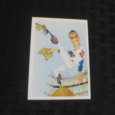1985 Baseball Greats Caricatures #4 Bob Feller Indians | eBay